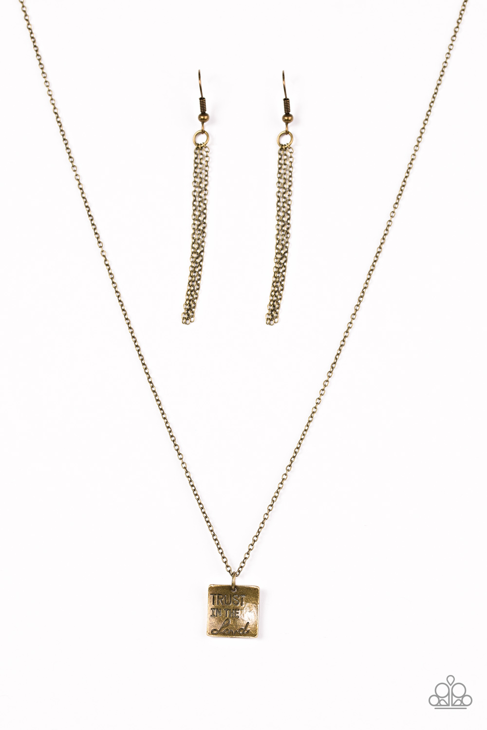 Paparazzi Accessories: Trust In Faith - Brass Paparazzi Accessories: Trust In Faith - Brass