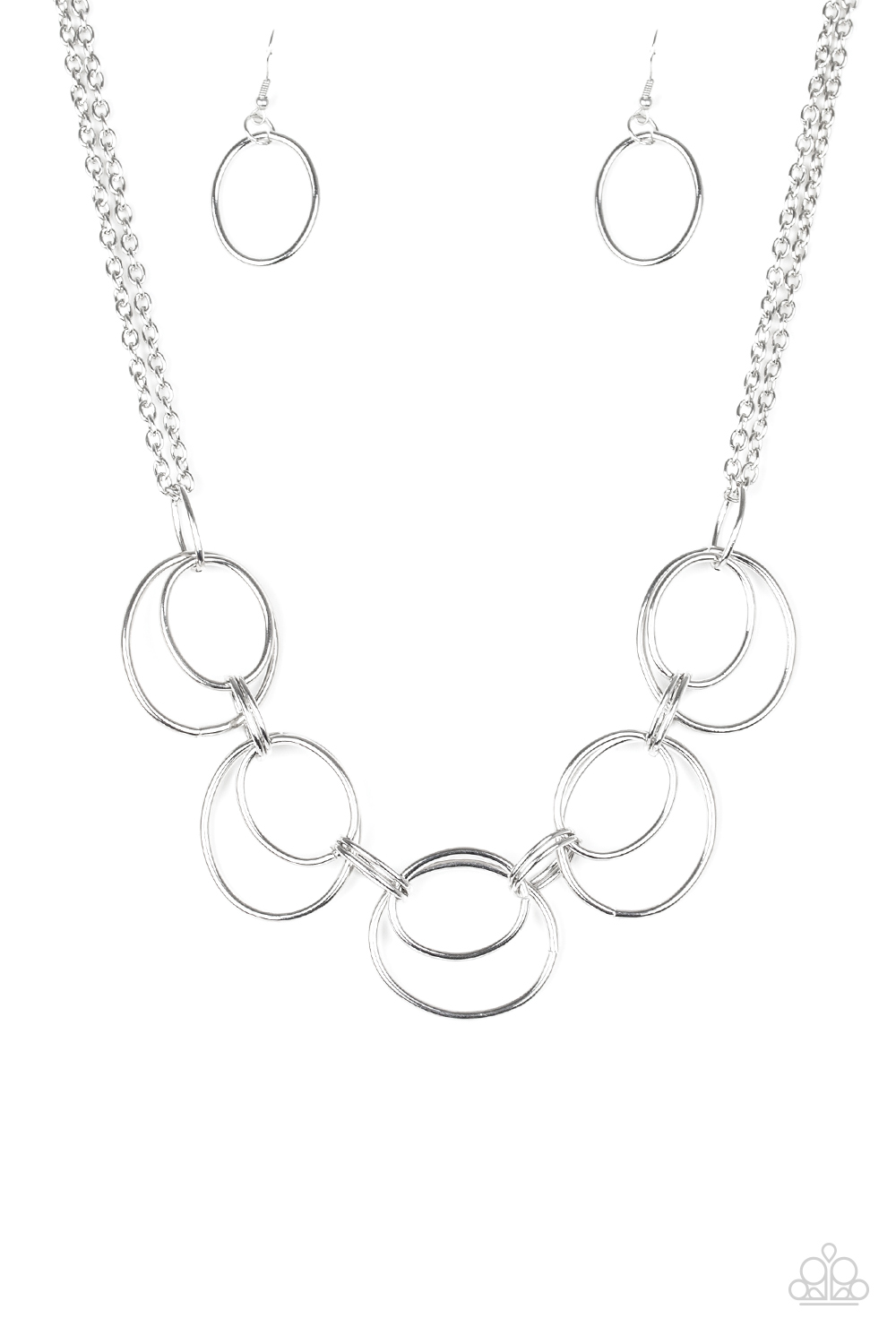 Paparazzi Accessories Urban Orbit Silver Paparazzi Accessories