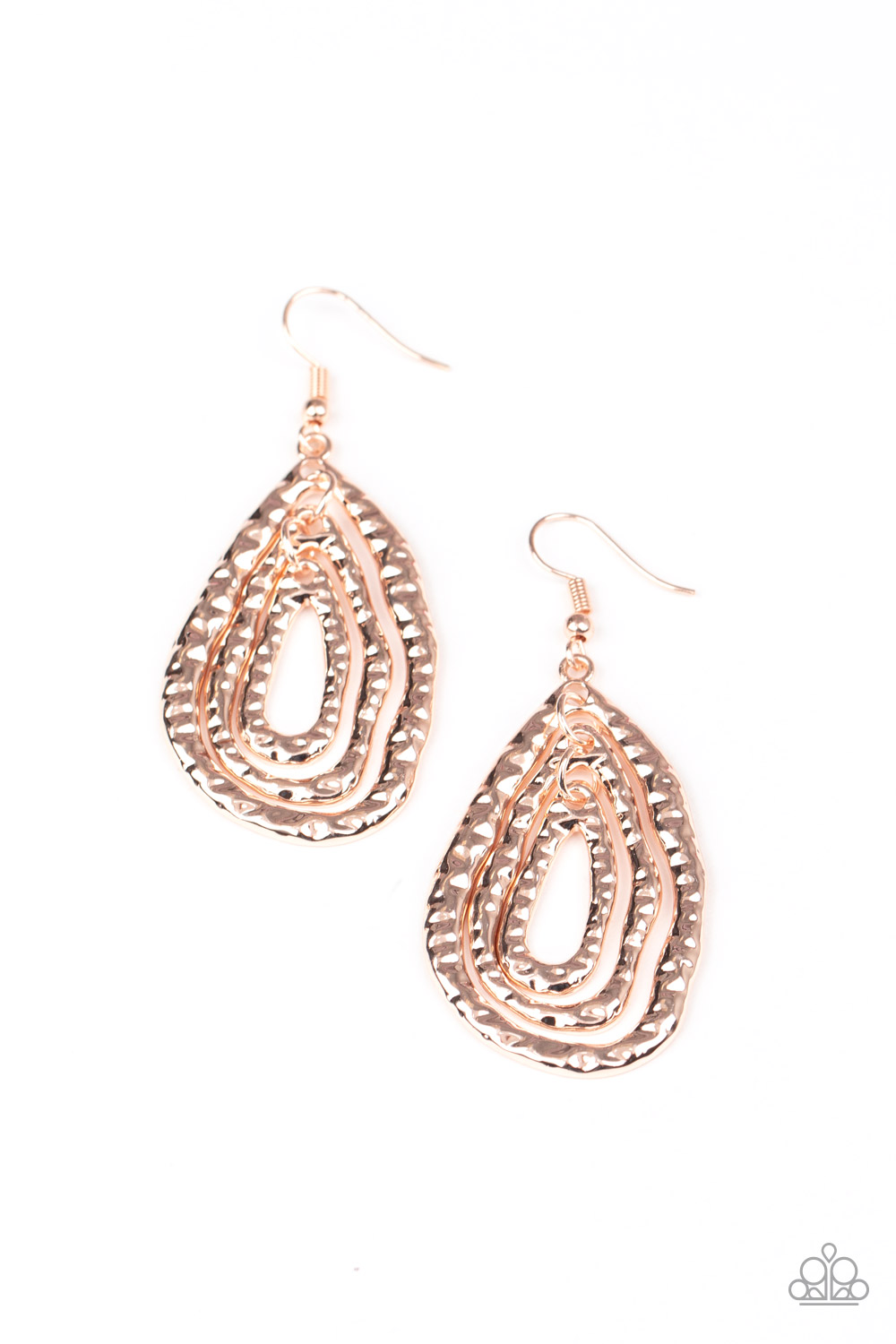 Paparazzi Accessories Metallic Meltdown Rose Gold Paparazzi