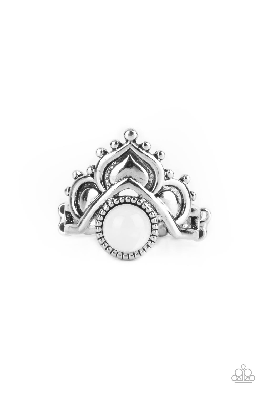 Paparazzi Accessories: Lotus Solstice - White | Paparazzi Accessories