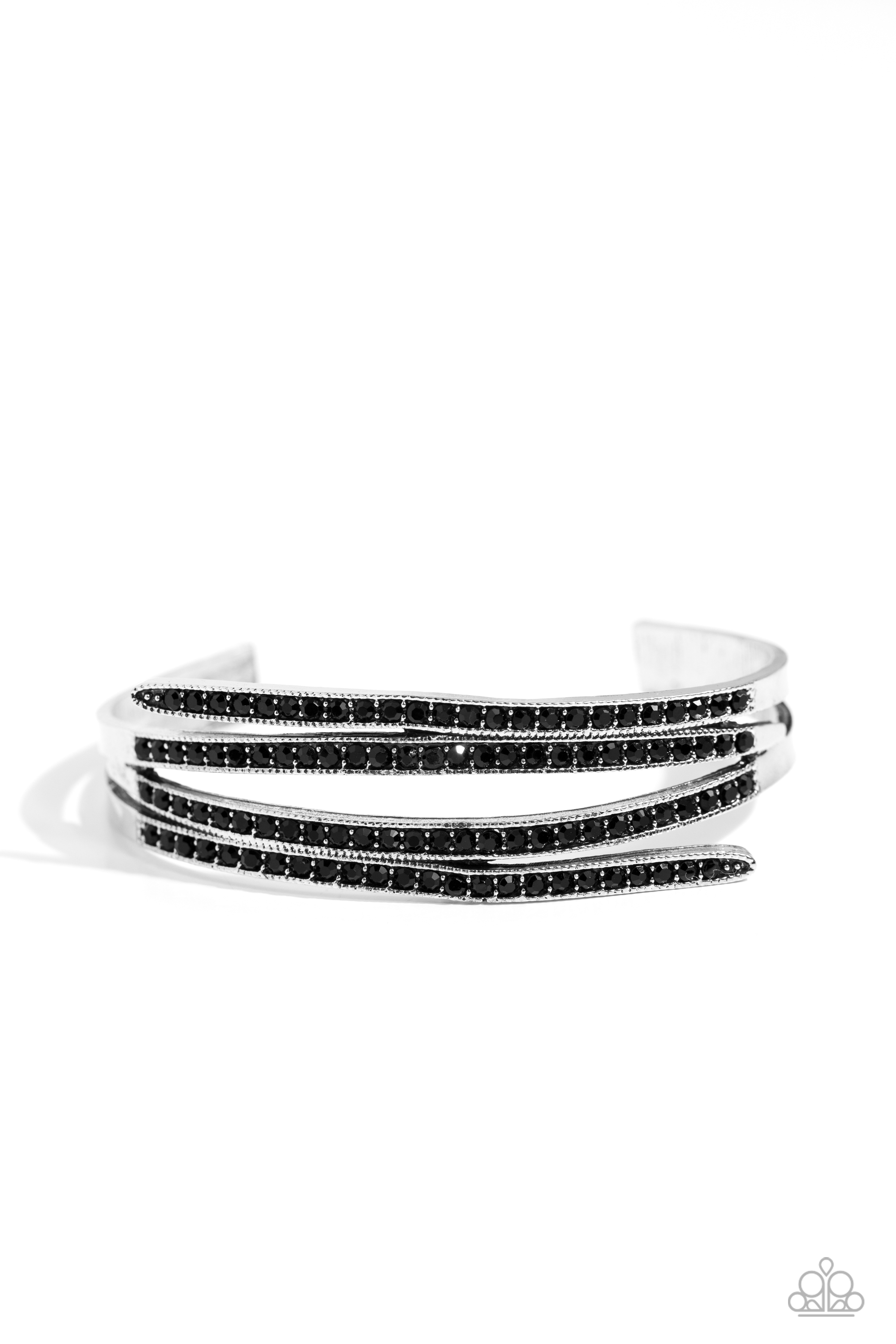 Paparazzi Accessories: CURVED Lines - Black | Paparazzi Accessories