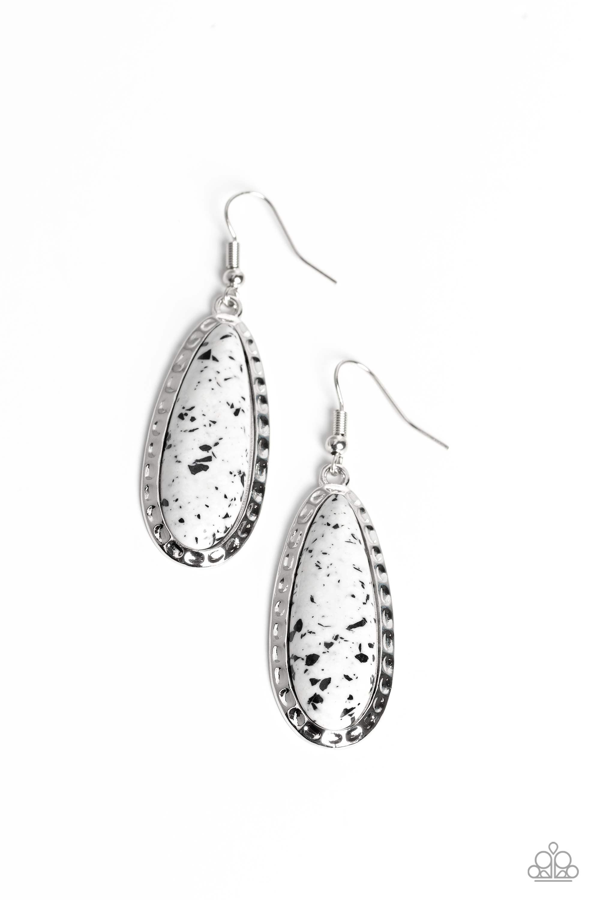 Paparazzi Accessories: TEARDROP-Dead Dynasty - White | Paparazzi ... Paparazzi Accessories: TEARDROP-Dead Dynasty - White | Paparazzi ...
