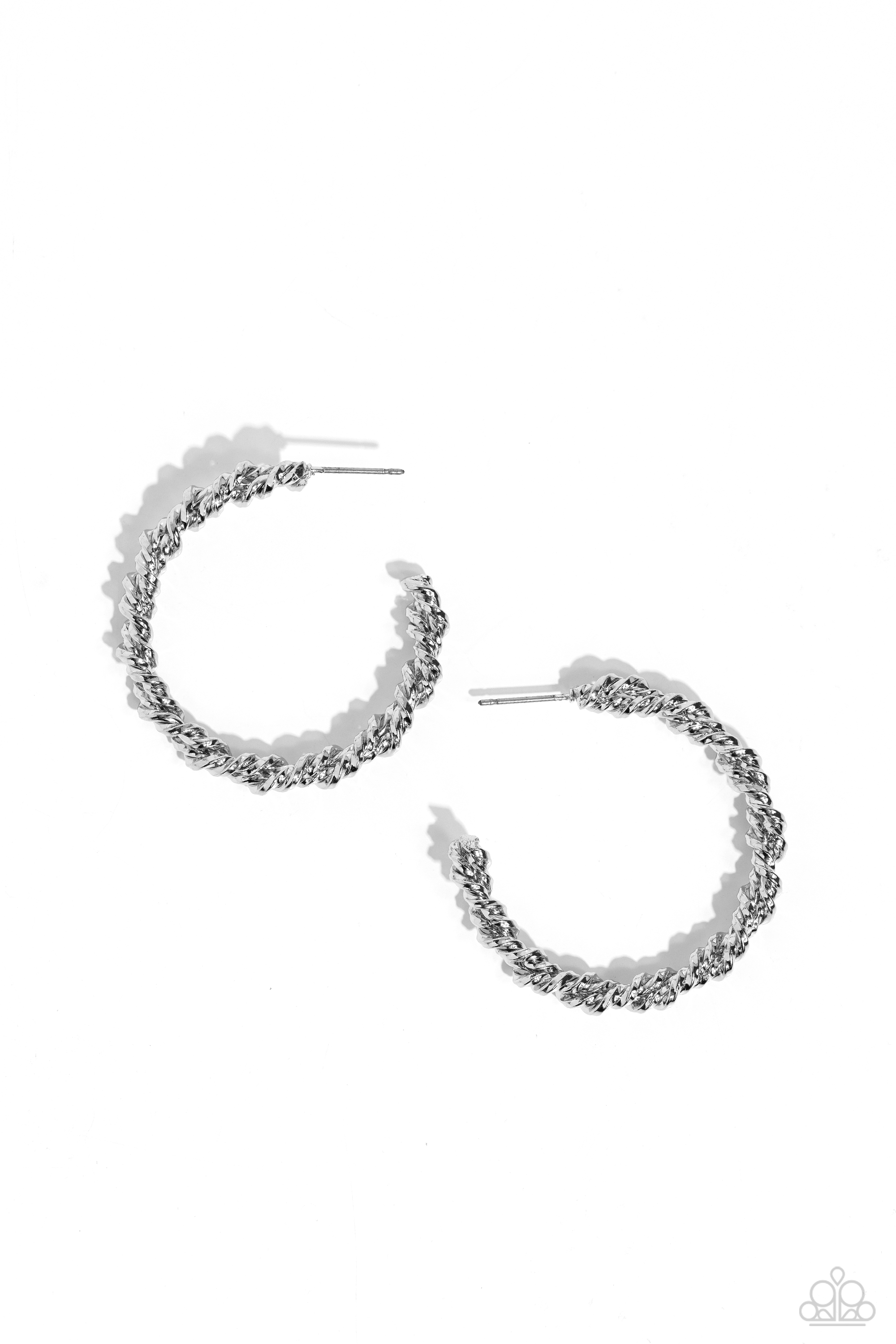 Paparazzi Accessories Braided Bravado Silver Paparazzi Accessories